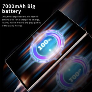 Tablet 10.1 Inch, 5G WiFi 4G LTE Tablet, Octa Core CPU, 8GB RAM 256GB ROM, Dual Camera GPS, FM, WiFi, BT,128GB Expand Support (US Plug 110‑240V)