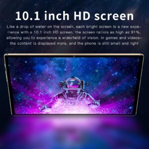 Tablet 10.1 Inch, 5G WiFi 4G LTE Tablet, Octa Core CPU, 8GB RAM 256GB ROM, Dual Camera GPS, FM, WiFi, BT,128GB Expand Support (US Plug 110‑240V)