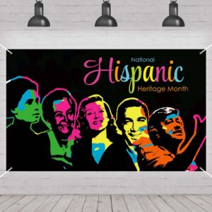 hispanic heritage month backdrop hispanic heritage decorations world flag banner hispanic latino spanish home office photography background board wall hanging sign photo