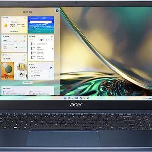 acer Aspire 3 Laptop | 15.6" Full HD IPS Touch Display | AMD Ryzen 5 7520U Quad-Core Processor | AMD Radeon Graphics | 8GB LPDDR5 | 512GB NVMe SSD | Wi-Fi 6 | Windows 11 Home Steam Blue