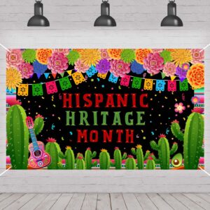 hispanic heritage month backdrop hispanic heritage decorations world flag banner hispanic latino spanish home office photography background board wall hanging sign photo