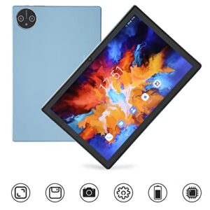 2 in 1 Tablet, 10.1 Inch Tablet US Plug 100‑240V RGB Mouse 4G LTE 512GB Expandable 5G WiFi 8800mAh for Entertainment (Blue)