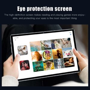 CUIFATI 10.1 Inch Tablet for Android 12 2 in 1 8 Core CPU 8GB RAM 256GB ROM 8MP Front 16MP Rear Dual Camera 5G WiFi 4G LTE Tablet for Daily Entertainment and Travel (US Plug)