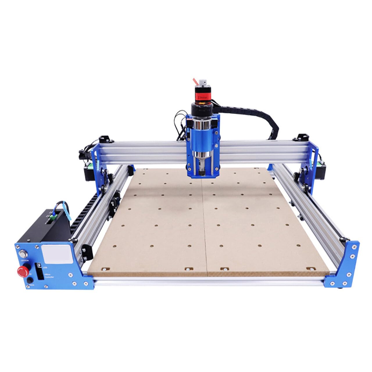 CNC Router Machine, 100 W Desktop CNC Machine Working Area 400 X 400 X 83mm Industrial-Grade Chip and 75W High-Power Spindle Motor Rotation Speed 6000rpm for Woodworking