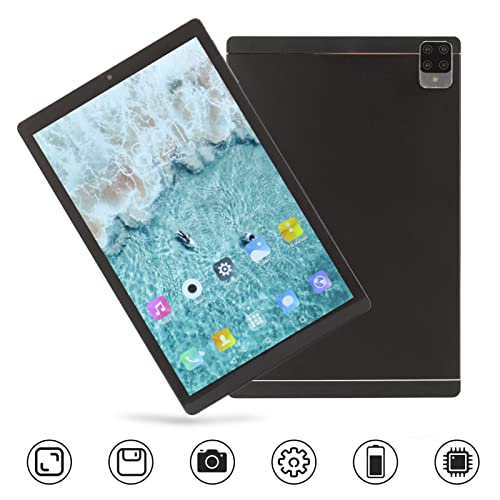 10.1 Inch Tablet for Android 12, 4GB RAM 64GB ROM 128GB Expand, 2.4G 5G WiFi Tablets, 2560x1600 IPS HD Touchscreen, 2MP+5MP Camera, 5800mAh, Bluetooth, FM, Dual SIM SmartPad (US Plug)