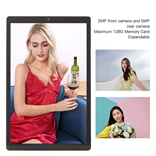 10.1 Inch Tablet for Android 12, 4GB RAM 64GB ROM 128GB Expand, 2.4G 5G WiFi Tablets, 2560x1600 IPS HD Touchscreen, 2MP+5MP Camera, 5800mAh, Bluetooth, FM, Dual SIM SmartPad (US Plug)