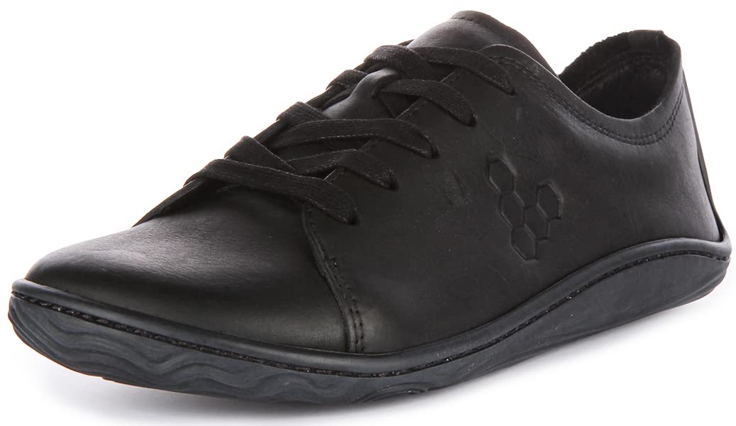 Vivobarefoot Addis L Women's Ergonomic Design Natural Comfo Sneakers (Black, Size 9)