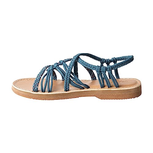 KAVU Alderbrooke Rope Women's Sandals - Vintage Blue-8