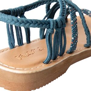 KAVU Alderbrooke Rope Women's Sandals - Vintage Blue-8