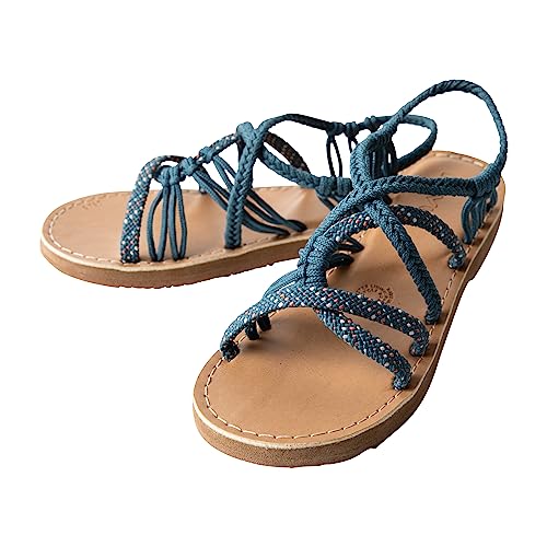 KAVU Alderbrooke Rope Women's Sandals - Vintage Blue-8