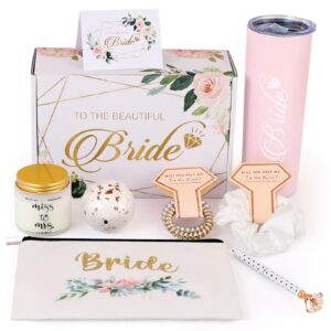 Tecanne Bride To Be Gifts Box, Bride Gifts, Bridal Shower, Bachelorette Gifts For Bride, Engagement Gifts For Her, Wedding Gifts For Bride, 20oz Wine Tumbler Bachelor Party Gift Set