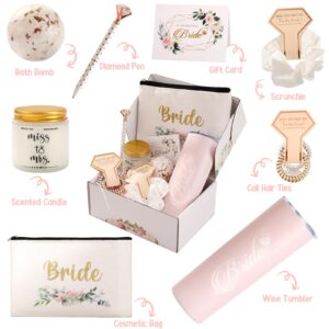 Tecanne Bride To Be Gifts Box, Bride Gifts, Bridal Shower, Bachelorette Gifts For Bride, Engagement Gifts For Her, Wedding Gifts For Bride, 20oz Wine Tumbler Bachelor Party Gift Set