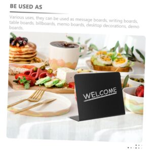 Ciieeo 6pcs House Decorations for Home Food Decor Miniture Decoration Multifunctional Chalkboards Desktop Billboards Price Boards for Menu Blackboard Decorate Label Holder Message Board