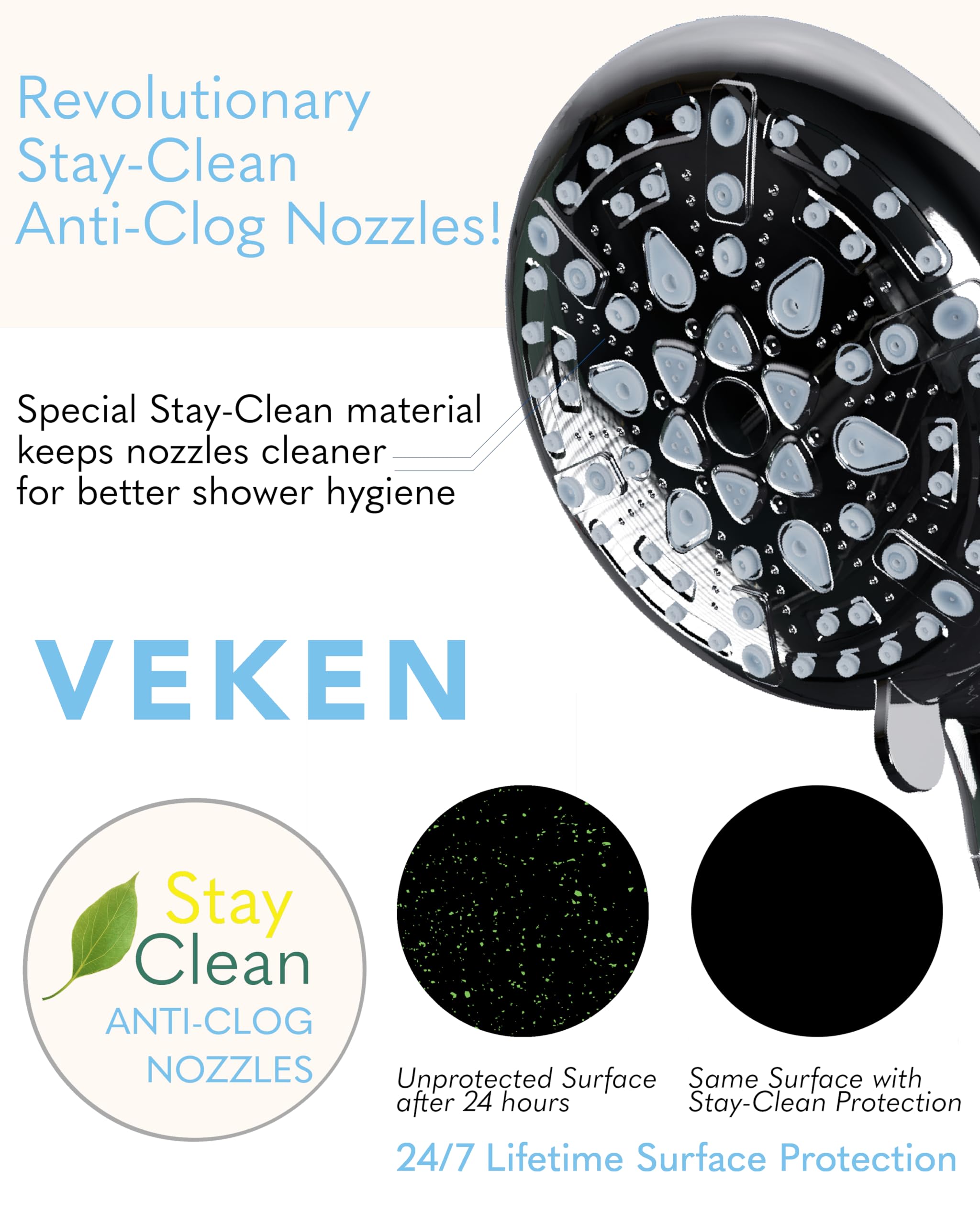 Veken Filtered Shower Head with Handheld