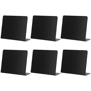 magiclulu 6pcs desk board writing pad table board standing blackboard decor home decor billboards for menu multifunctional price boards desktop label holder price list price tag pvc