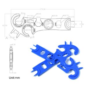 1 Pair Solar Panel Connector Wrench 18/19/21mm Multifunctional MC-4 Spanner, Assembly and Disassembly Crimping Tool for Solar Panel Cable PV System Wire