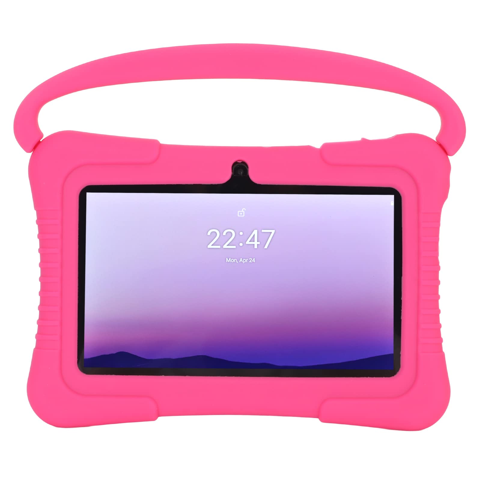 7 inch Toddler Tablet,1GB RAM 16GB ROM, 2500mAh 1024x600 HD Tablet, Bluetooth, WiFi, Dual Camera Parental Control (Pink)