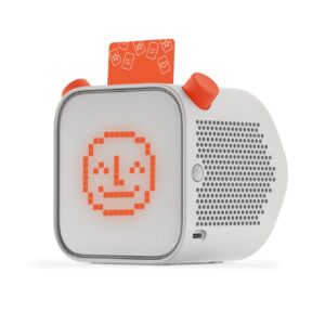 yoto player kids bluetooth speaker - plays stories, music, podcasts, white noise, thermometer, nightlight, alarm clock