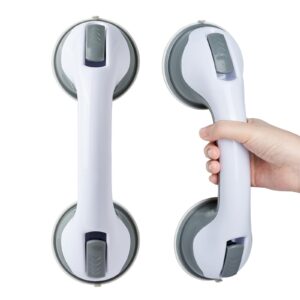 shower handle, grab bars for shower & bathtubs for seniors, handicap & kids, strong hold suction shower handles