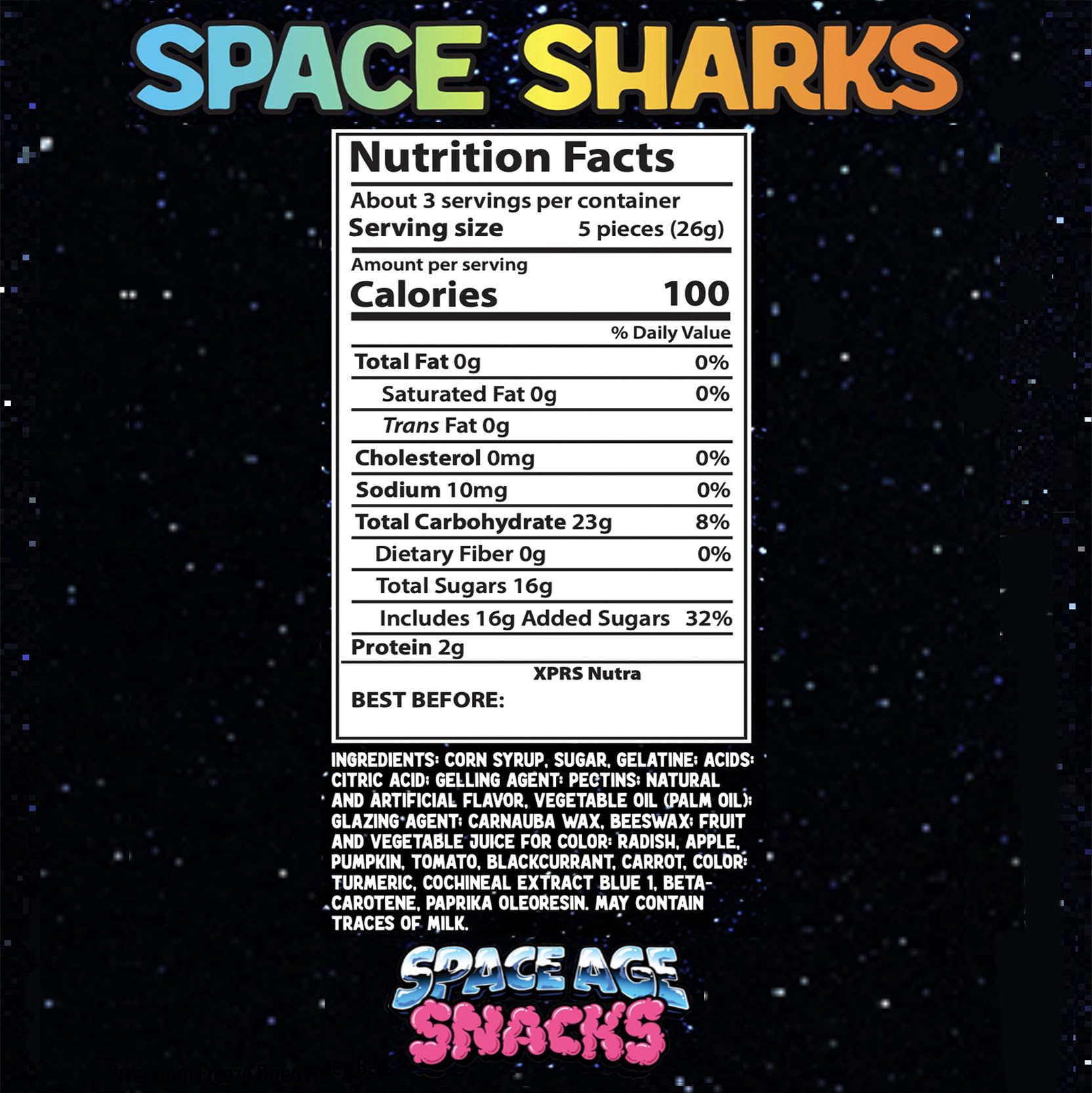 Premium Space Balls Freeze Dried Candy - Shipped in Sturdy Box for Protection - Dry Freeze Candy for All Ages (3 Ounce)