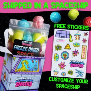 Premium Space Balls Freeze Dried Candy - Shipped in Sturdy Box for Protection - Dry Freeze Candy for All Ages (3 Ounce)