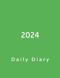 2024 daily planner one page per day: 12 month organizer, calendar 12 months, jan to dec 2024, 8.5" x 11", 374 pages