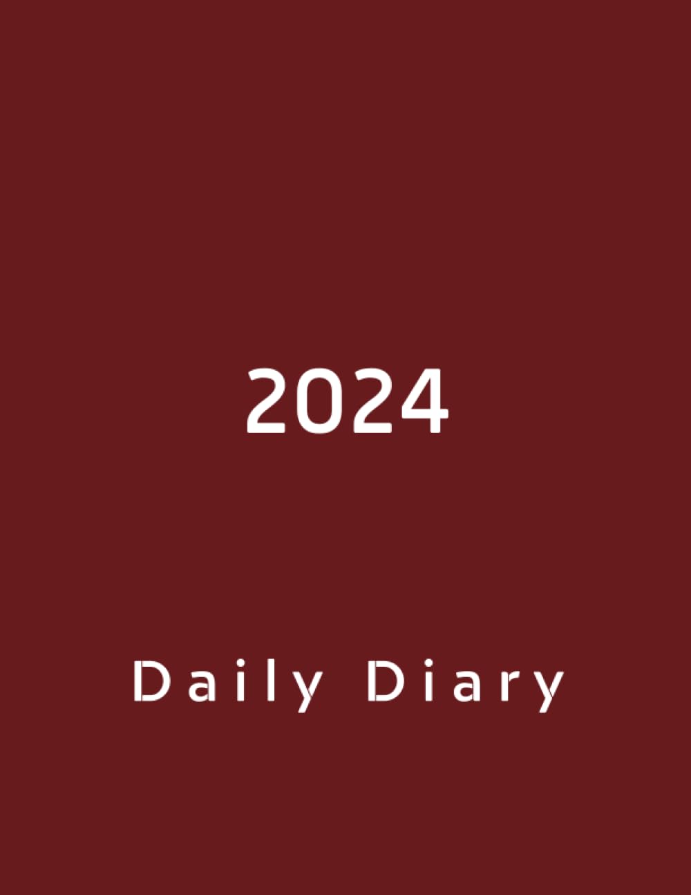 2024 Daily Planner One Page Per Day: 12 Month Organizer, Calendar 12 Months, Jan to Dec 2024, 8.5" x 11", 374 pages