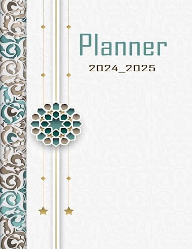 Planner 2024_2025: 2 Year Monthly Planner 2024_2025 Large Print With Calendar , Holidays ,Contacts , Passwords And Notes Pages , Perfect For Daily Organization.