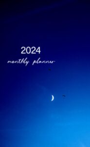 2024 monthly planner: small 1 year calendar schedule organizer start january 2024 to december 2024 with holidays|includes place for contacts, notes, important dates, and passwords