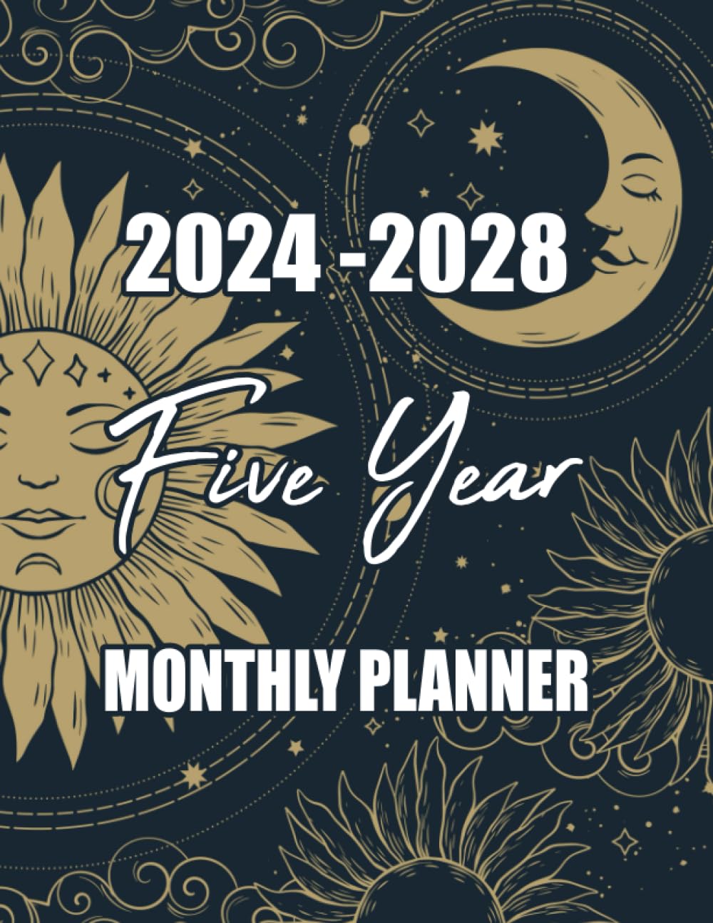 2024-2028 Five Year Monthly Planner: 5 Year 60 Months from January 2024 to December 2028 Agenda Schedule Organizer with federal holidays