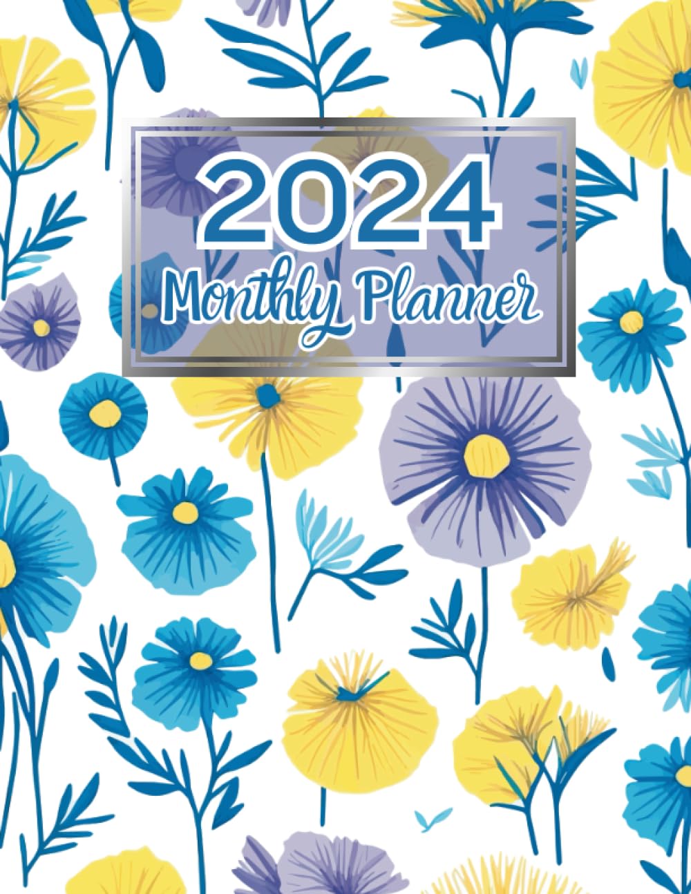 2024 Planner: January Through December with Federal Holidays and Inspirational Quotes | Monthly Agenda Organizer and Calendar for Setting Goals, To-do ... log, Contacts and Notes | Cute Floral Design