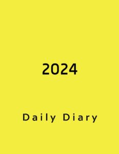 2024 daily planner one page per day: 12 month organizer, calendar 12 months, jan to dec 2024, 8.5" x 11", 374 pages