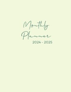 2024-2025 monthly planner: 2 year schedule organizer | 24 months from january 2024 to december 2025