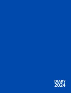 daily diary 2024: 365 days fully lined with dated,at-a-glance 2024 daily diary, standard planner journal, 12 month,2024 large and simple daily planner