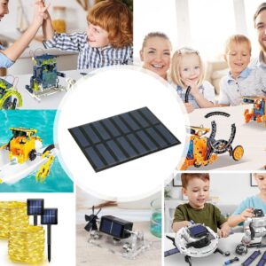 5Pcs Mini Solar Panels for Solar Power, 4V 200mA Mini Solar Panel Kit DIY Electric Toy Photovoltaic Cells Solar Epoxy Cell Charger 4.33"*3.15"(110mm*80mm)