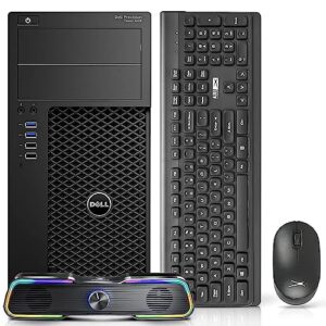 dell tower computers precision 3620 desktop pc,intel i7-6700,32gb ddr4 512gb nvme ssd+2tb hdd + rgb speaker windows 10 pro