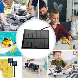 10Pcs Mini Solar Panels for Solar Power, 3V 210mA Mini Solar Panel Kit DIY Electric Toy Photovoltaic Cells Solar Epoxy Cell Charger with Wire Terminals 2.76"*2.76" (70mm*70mm)