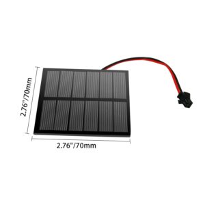 10Pcs Mini Solar Panels for Solar Power, 3V 210mA Mini Solar Panel Kit DIY Electric Toy Photovoltaic Cells Solar Epoxy Cell Charger with Wire Terminals 2.76"*2.76" (70mm*70mm)