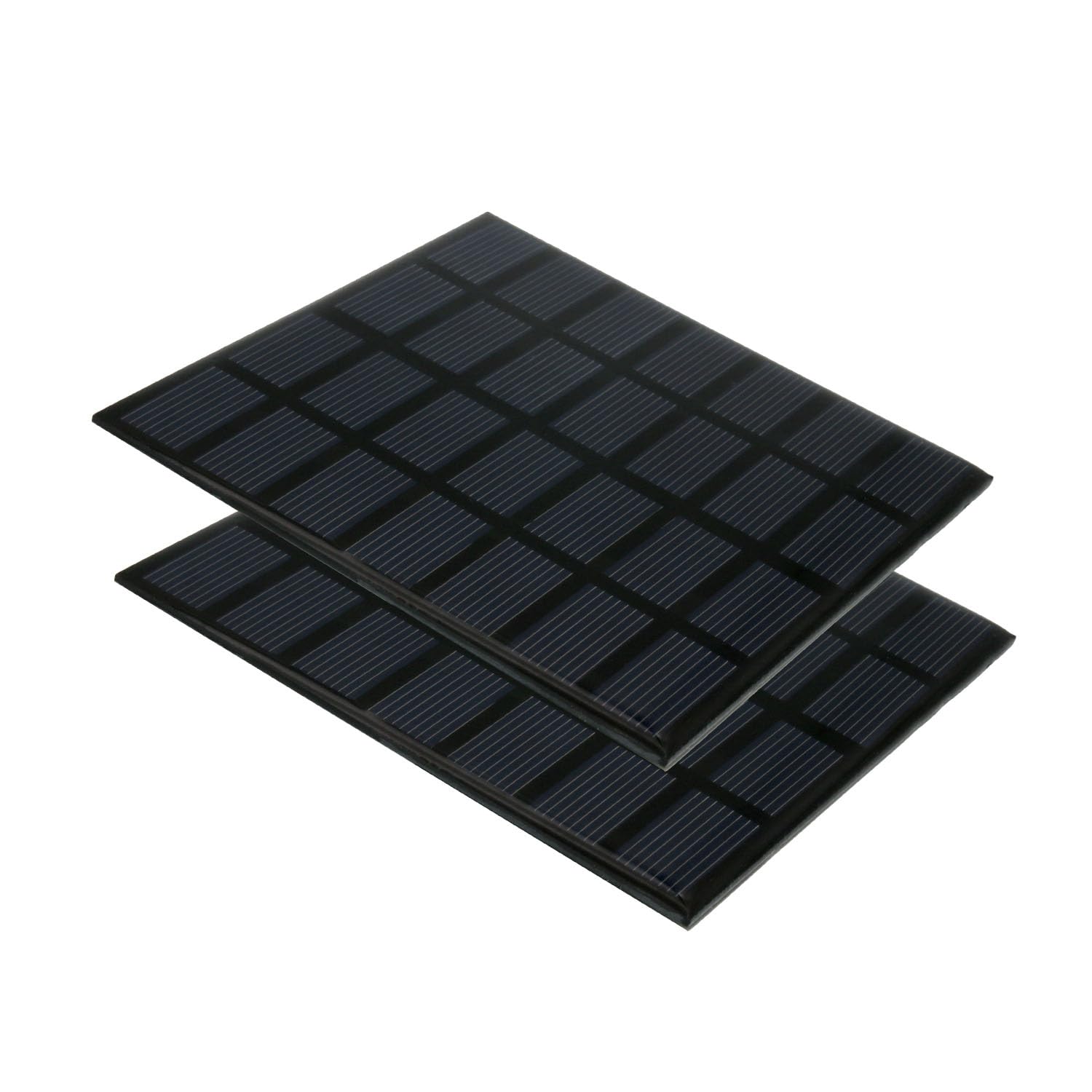 2Pcs Mini Solar Panels for Solar Power, 7V 120mA Mini Solar Panel Kit DIY Electric Toy Photovoltaic Cells Solar Epoxy Cell Charger 6.5"*6.5"(110mm*110mm)