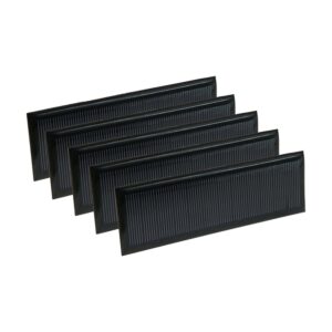 5pcs mini solar panels for solar power, 5.5v 105ma mini solar panel kit diy electric toy photovoltaic cells solar epoxy cell charger 4.72"*1.50"(120mm*38mm)