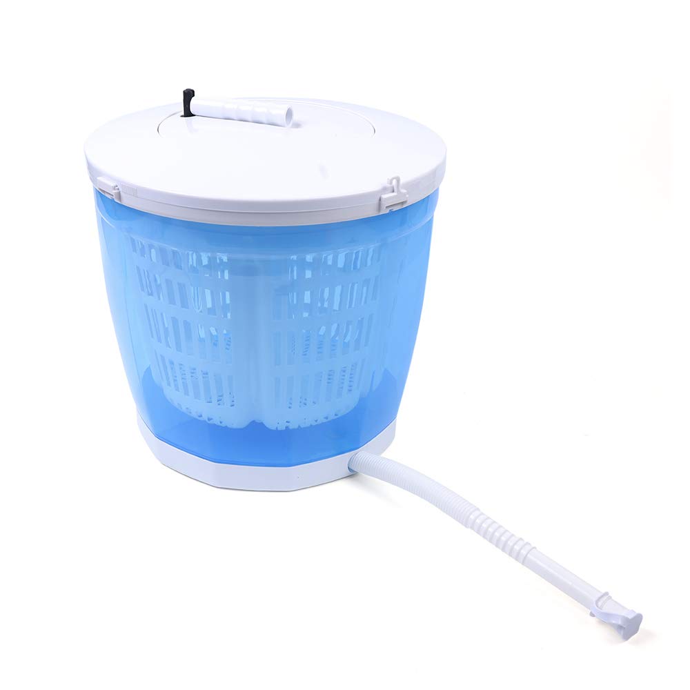 Gagalayong Portable Washer Spin Dryer Washing Machine，Mini Travel Outdoor Dryer with Rotating Rocker Arm，Compact Washer Spin Dryer For Household &Apartment &Dormitory &RVs（Blue）