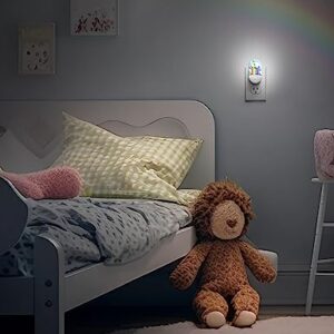 Rainbow Night Light, LOHAS[2 Pack] Plug in Night Light for Kids, 0.6W LED Dusk to Dawn Sensor Cute Nursery Gift, Daylight White 5000K, 30/60LM Nightlight for Baby Children Boy Toddler Decoration