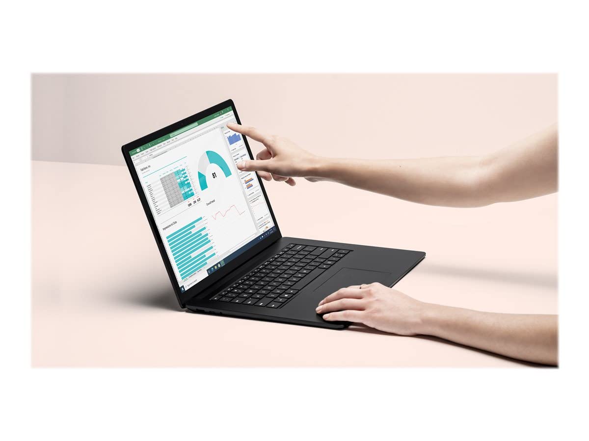 Microsoft Surface Laptop 4 13.5" Touchscreen, Core i7 1185G7, Business Laptop, 16GB RAM, 512GB SSD, Wi-Fi, Latest Model, Windows 10 Pro, Matte Black, 5F1-00001 (Renewed)