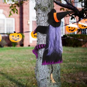 halloween witch yard decorations 42 inch crashing witch- flying witch crashing into tree with innovative halloween yard props hanging into tree,porch pole,door,indoor,yard