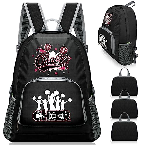 Sweetude 3 Pcs Cheerleader Backpack for Cheerleading Gift Cheerleading Bookbag Casual for Sport Game Travel Hiking Camping Picnic