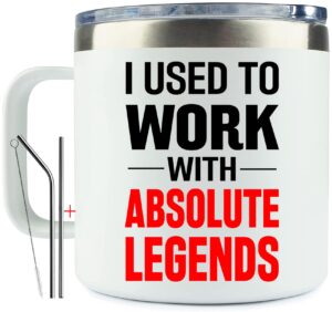 fitwick i used to work with absolute legends mug 14oz, farewell gifts for coworkers men boss women