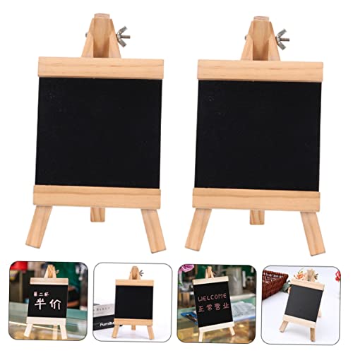 NUOBESTY 4 Pcs Blackboard Multifunction Signage Child Wood