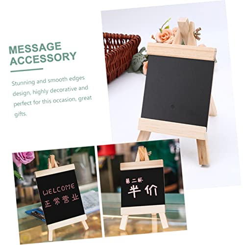 NUOBESTY 4 Pcs Blackboard Multifunction Signage Child Wood