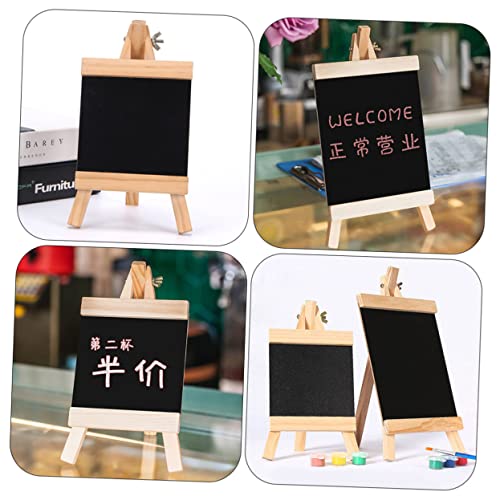 NUOBESTY 4 Pcs Blackboard Multifunction Signage Child Wood