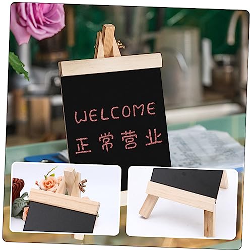 NUOBESTY 4 Pcs Blackboard Multifunction Signage Child Wood